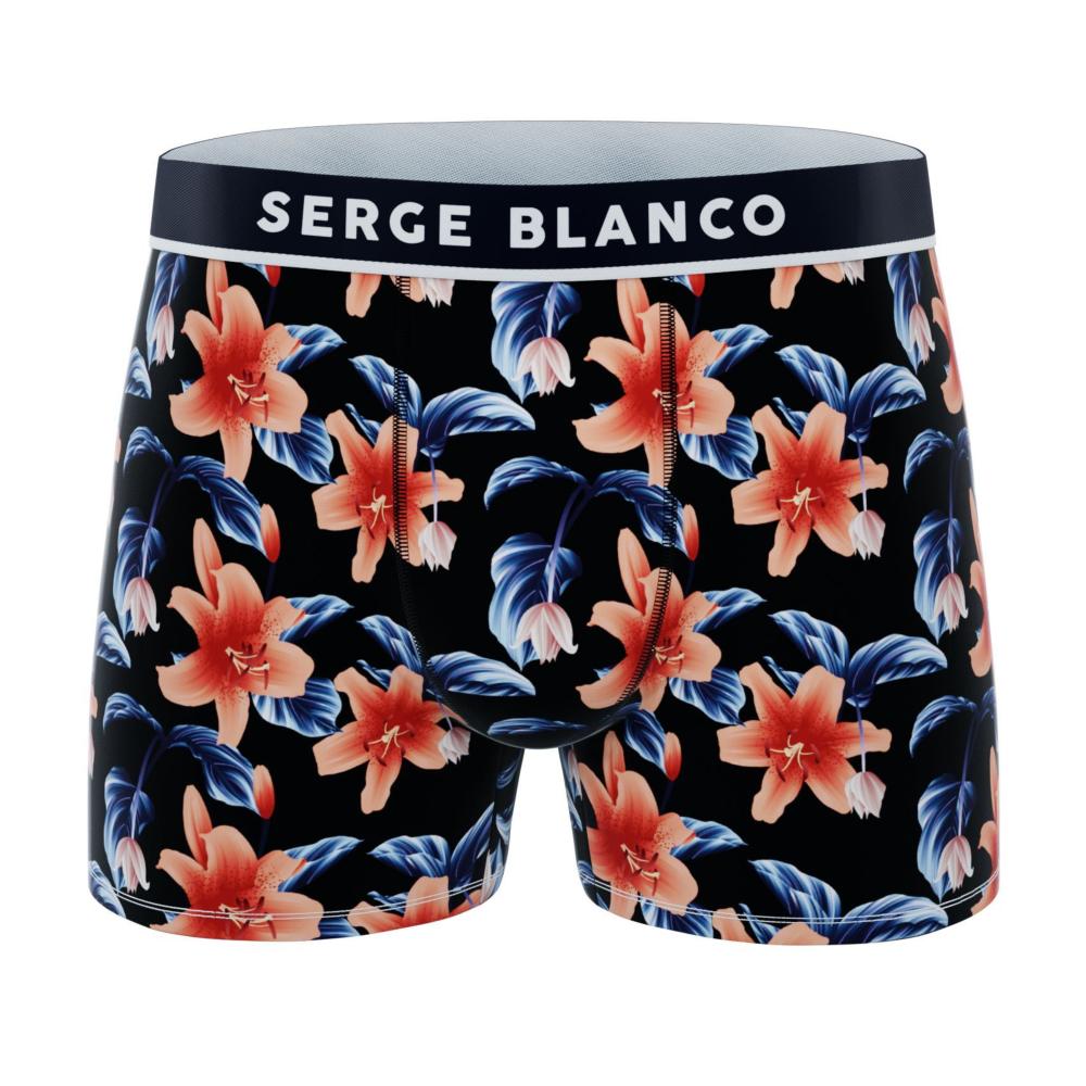 Boxer Fantaisie SERGE BLANCO |Motif Fleurs