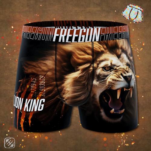 Boxer Fantaisie Freegun motif Lion 朗