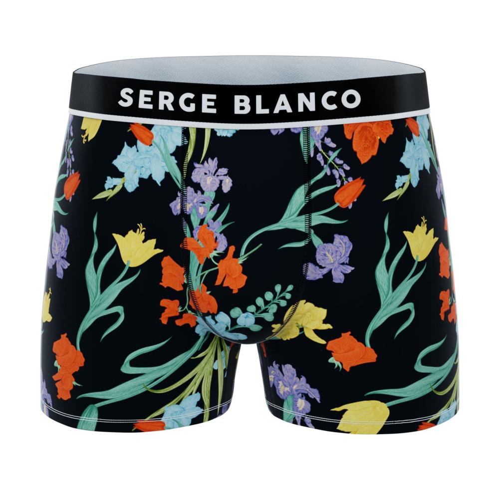 Boxer Fantaisie SERGE BLANCO |Motif Fleurs