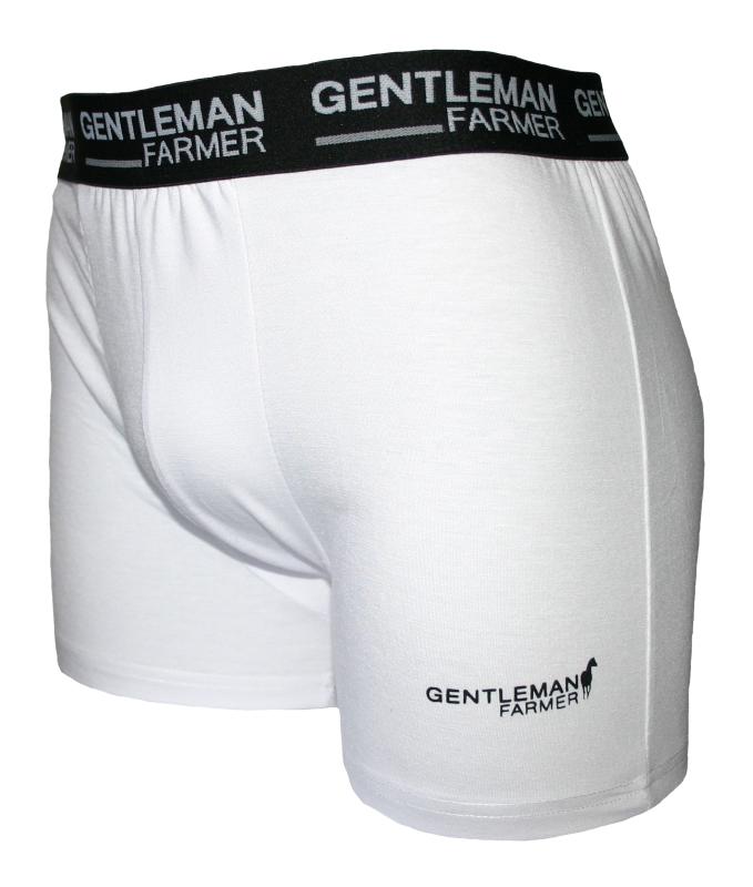 boxer homme gentleman farmer blanc en coton