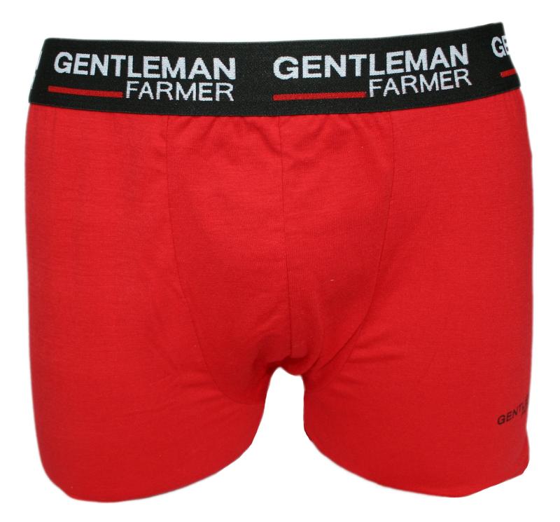 boxer homme coton gentleman farmer rouge